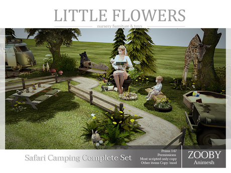 Second Life Marketplace - Safari Camp CS Zooby Animesh