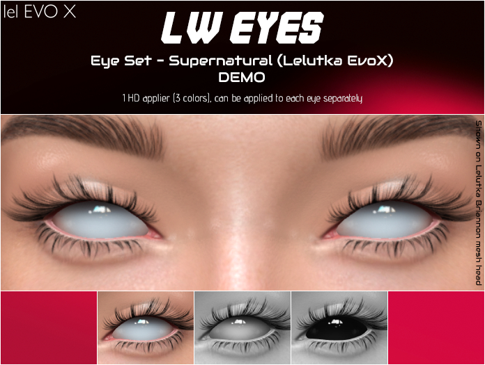 Second Life Marketplace - [LW] - Eye Set - Supernatural (LeL EvoX) - DEMO