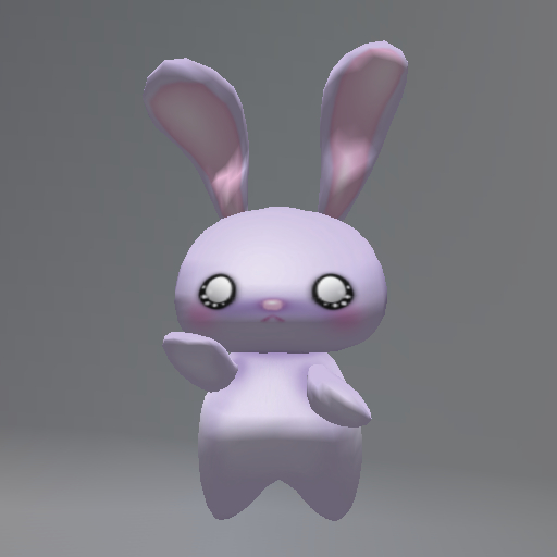 Second Life Marketplace - Purple Chibi Bunny Tip Jar