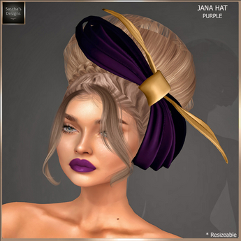 Second Life Marketplace - SAS - Jana Purple Hat
