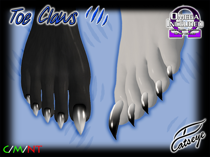 Second Life Marketplace - Catseye -Toe Claws- *male* Omega nails (Jake ...