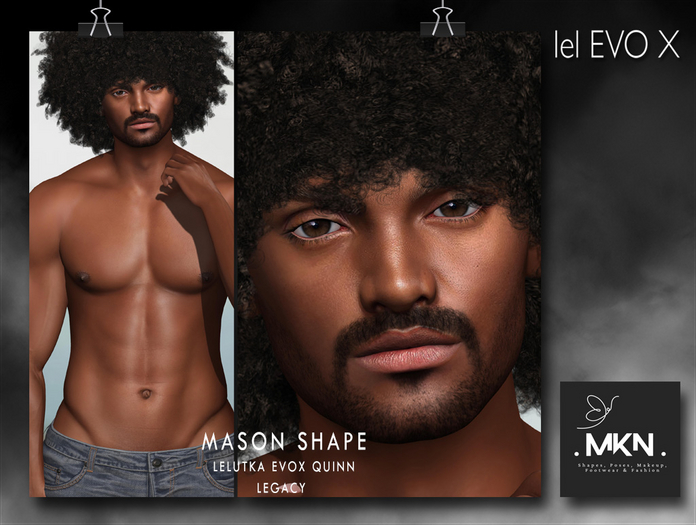 Second Life Marketplace - . MKN . Mason Shape [Lelutka EvoX Quinn v3.1]