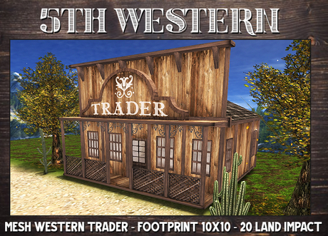 Second Life Marketplace - 5TH~ Mesh Western Building Trader - 2023