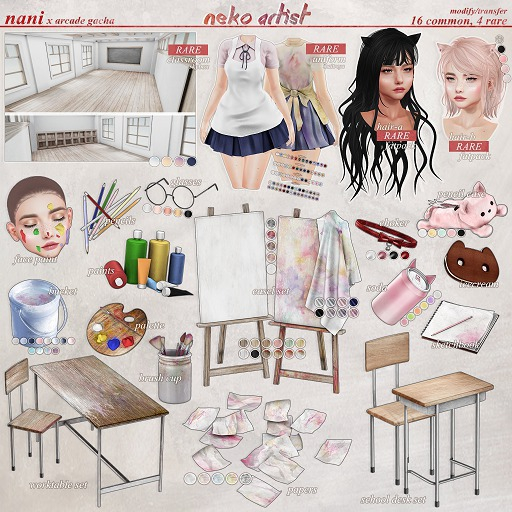 Second Life Marketplace - nani // neko artist // paintbrush cup 1