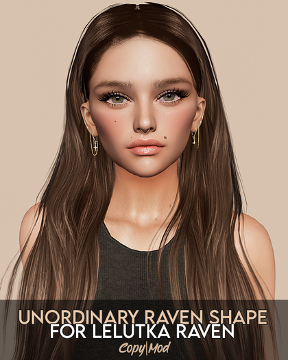 Second Life Marketplace - Unordinary - Raven Lelutka Raven Shape for ...