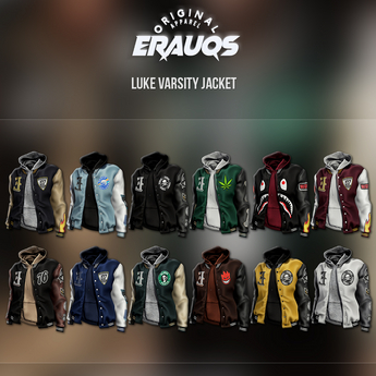 Second Life Marketplace - [ ERAUQS ] - Luke Varsity Jacket - Fatpack