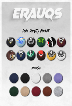 Second Life Marketplace - [ ERAUQS ] - Luke Varsity Jacket - Fatpack