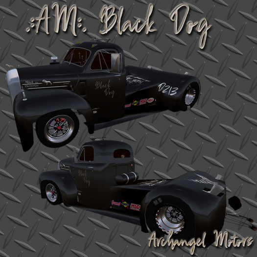 Second Life Marketplace - .:AM:. Black Dog Crated (gen 9)