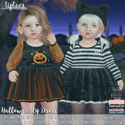 Second Life Marketplace - . tiptoes - Hallow Party Dress - Demo