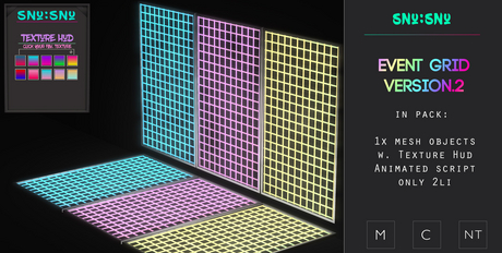 Second Life Marketplace - [snu:snu] Event Grid v.2 // Animated