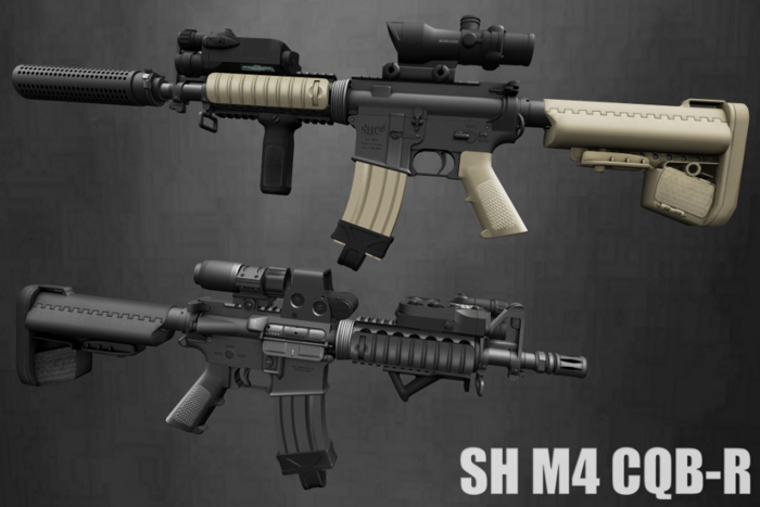 Second Life Marketplace - SH RP Prop Gun - M4 CQB-R (Female Version)
