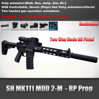 Second Life Marketplace - SH RP Prop Gun - MK111 MOD 2-M