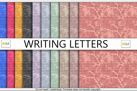 Second Life Marketplace - Writing Letters 10 Seamless Builders Textures NM