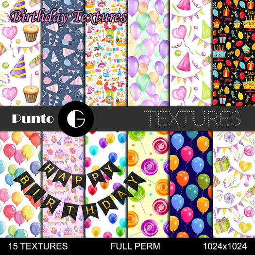 Second Life Marketplace - Birthday Textures