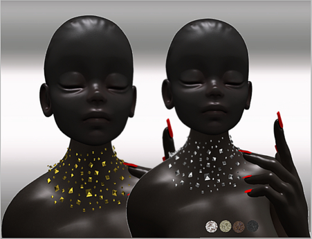 Second Life Marketplace - Body Jewelry: Neck Ruff Diamond 4x Color HUD ...