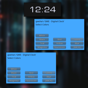 Second Life Marketplace - GWE - Digital Clock HUD / Decoration
