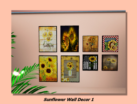 Second Life Marketplace - Sunflower Wall Decor Posters