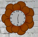 Second Life Marketplace - Lovely Coco brown Flower wall clock - Medium ...