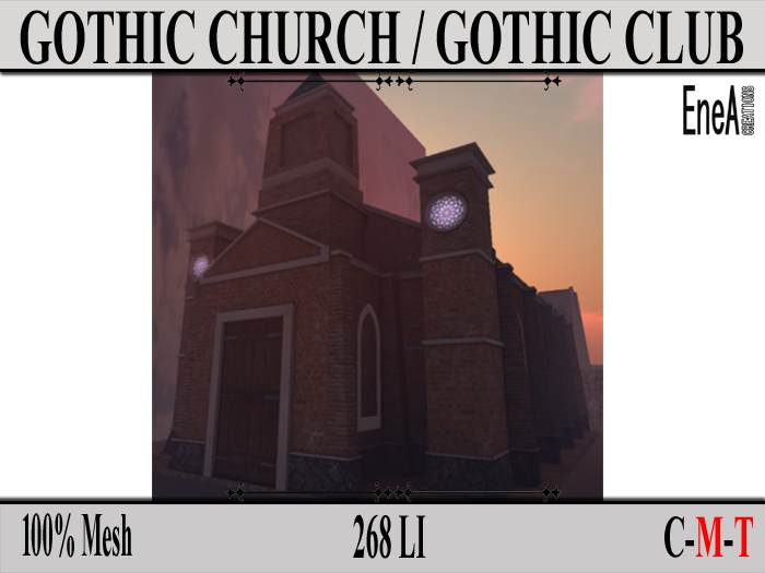 Second Life Marketplace - EC - Gothic Church / Gothic Club / Underground