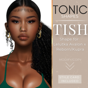 Second Life Marketplace - TONIC - Tish Shape - Avalon x Reborn/Kupra