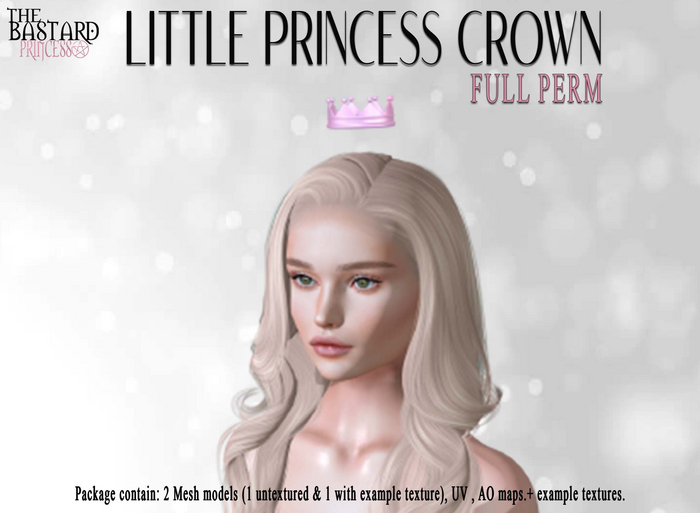 Second Life Marketplace - The Bastard Princess - Little Princess Crown FP
