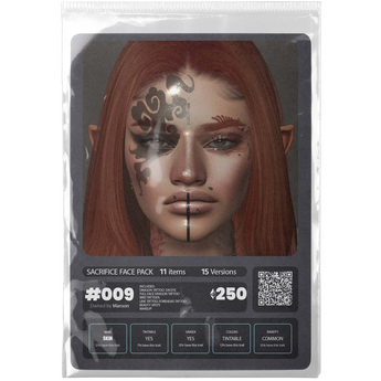 Second Life Marketplace - Manson - Sacrifice Face Pack EVOX
