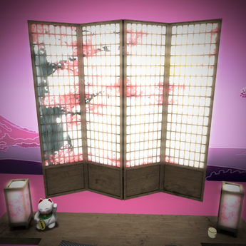 Second Life Marketplace - JAPAN SAKURA BED WITH HUD POSE