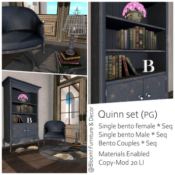 Second Life Marketplace - Bloom! - Quinn Set (PG) (ADD)