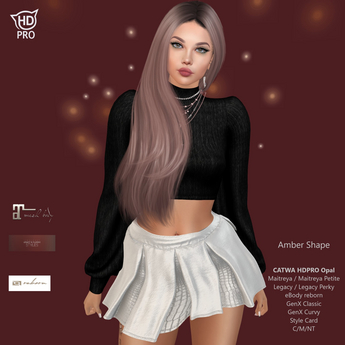 Second Life Marketplace - BE Allure Shape - Amber Shape {Catwa HD Pro ...