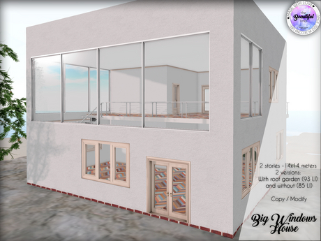 Second Life Marketplace - .:TBOHome:. Big windows house DEMO