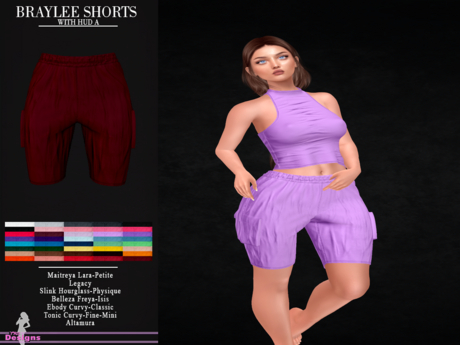 Second Life Marketplace - Braylee Shorts Demo Hud
