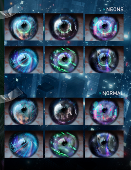 Second Life Marketplace - +ABYSSAL+ edgeRUNNER EYES with 3D Shine