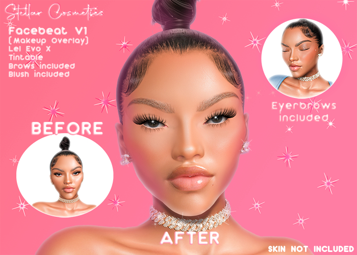 Second Life Marketplace - [Stellar Cosmetic] - Facebeat v1 ( Makeup ...