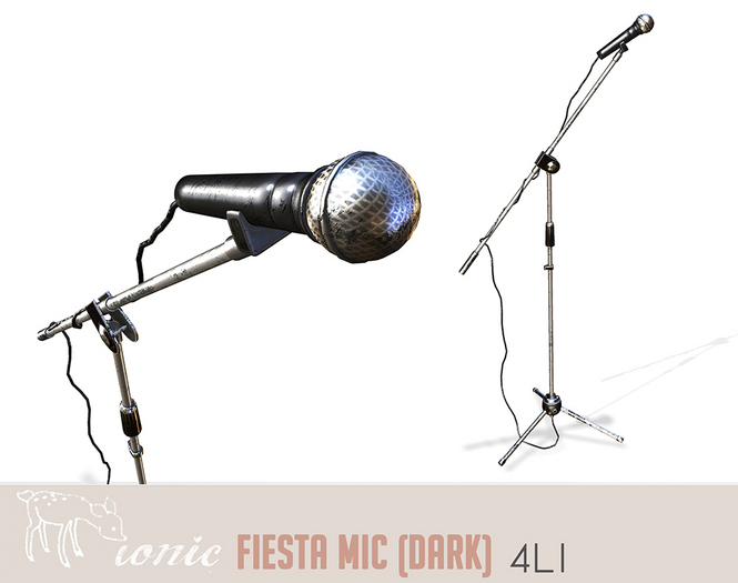 Second Life Marketplace - ionic : Fiesta Mic (Dark)