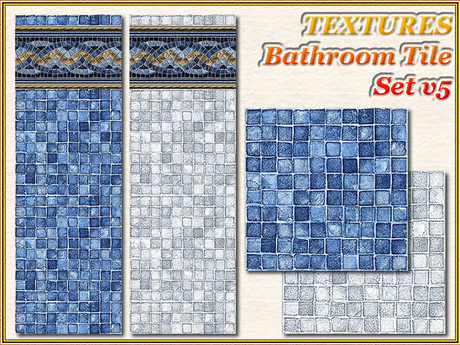 Second Life Marketplace - TEXTURES - Bathroom Tile Set v5 (Full perm)