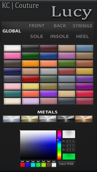 Second Life Marketplace - *DEMO* -KC- LUCY HEELS / 40 COLORS FATPACK