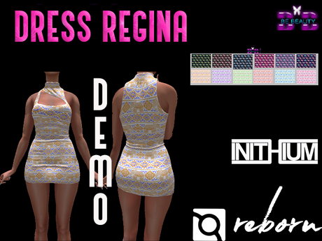 Second Life Marketplace - Be Beauty-DRESS REGINA-INITHIUM KHARA&REBORN-DEMO