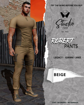 Second Life Marketplace - Studio 1988_Robert Pants Beige