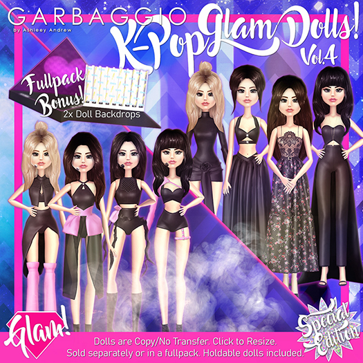 Second Life Marketplace - Garbaggio // K-Pop Glam Dolls Vol.4 - Fullpack