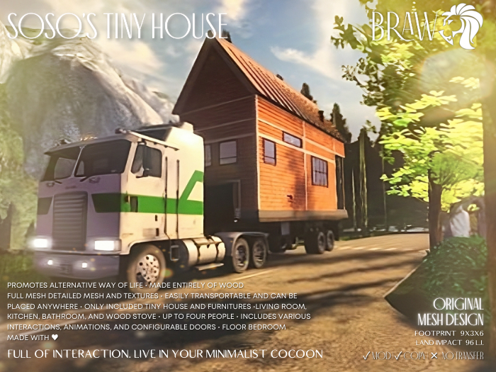 Second Life Marketplace - PROMOTION Soso's Interactive Tiny House ...