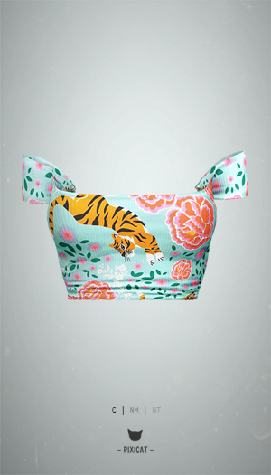 Second Life Marketplace - -Pixicat- Misha Top (Tiger)