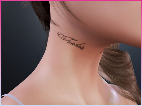 Second Life Marketplace - FB - Tender delicate - neck tattoo - (lel EvoX)