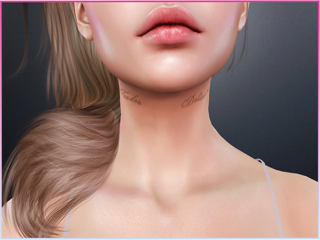 Second Life Marketplace - FB - Tender delicate - neck tattoo - (lel EvoX)