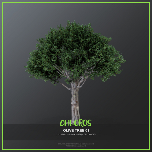 Second Life Marketplace - CHLOROS // Olive tree 01