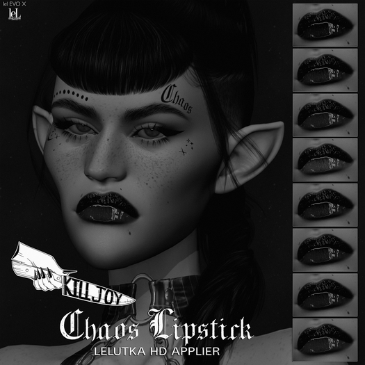 Second Life Marketplace Killjoy Chaos Lipstick Demo