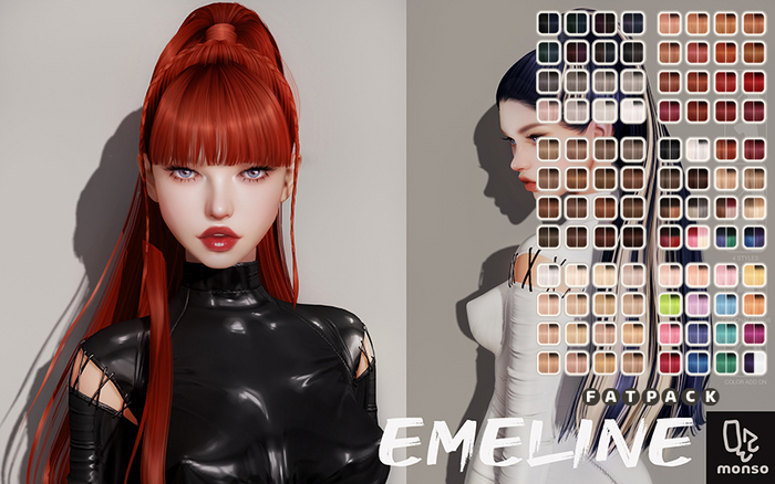 Second Life Marketplace - [monso] Emeline Hair /Fatpack