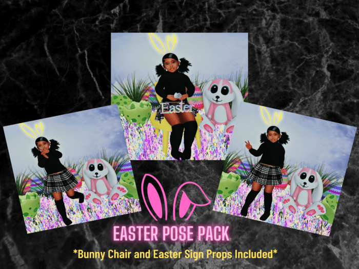 Second Life Marketplace - Kid Easter Pose Pack &Props