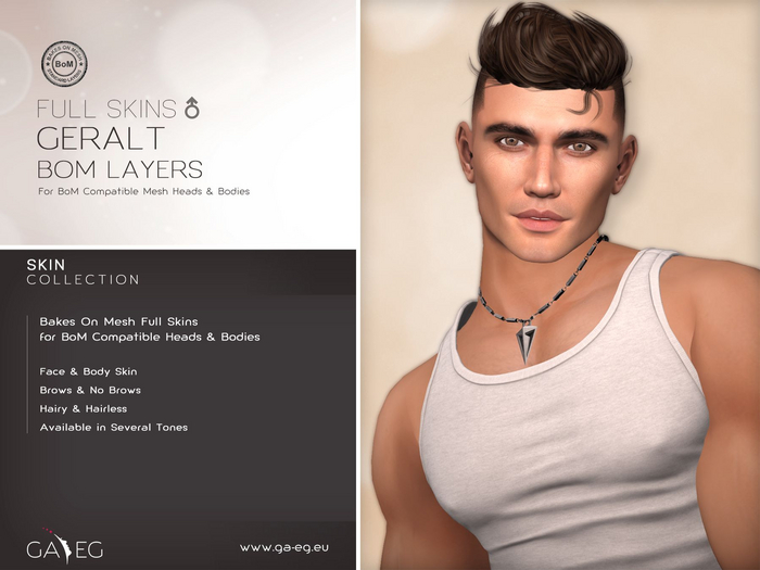 Second Life Marketplace - [GA.EG] Full Skins DEMO - Geralt - Fatpack ...