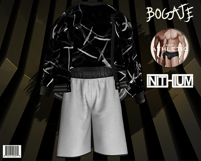 Second Life Marketplace - BOGATE_Outfit_Bomber Open Jacket &Short ...