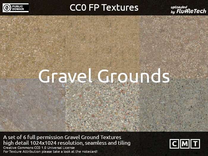 Second Life Marketplace - Pack of 6 Gravel Ground Textures